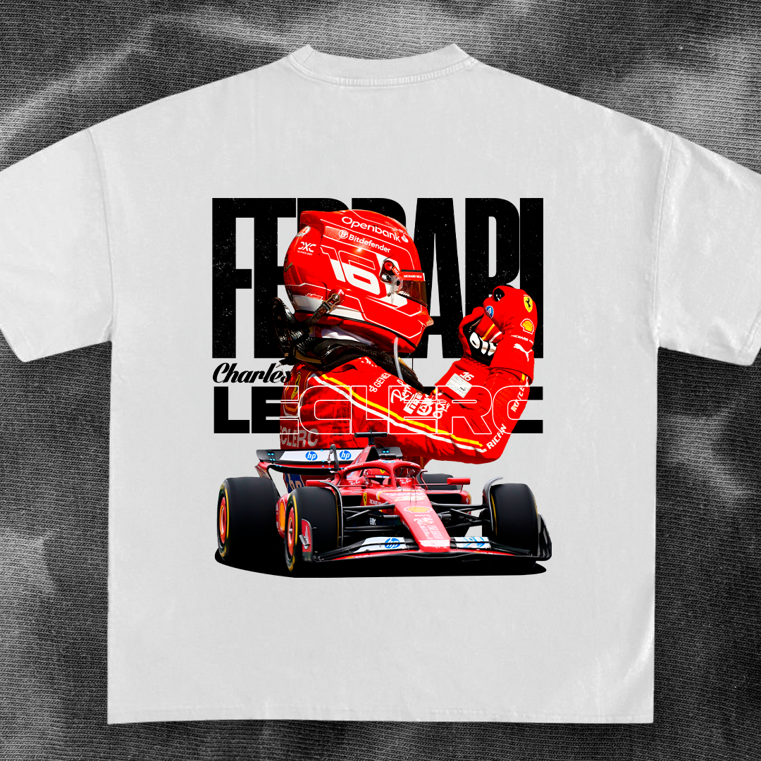 F1 car t-shirt design - LECLERC – Pardell