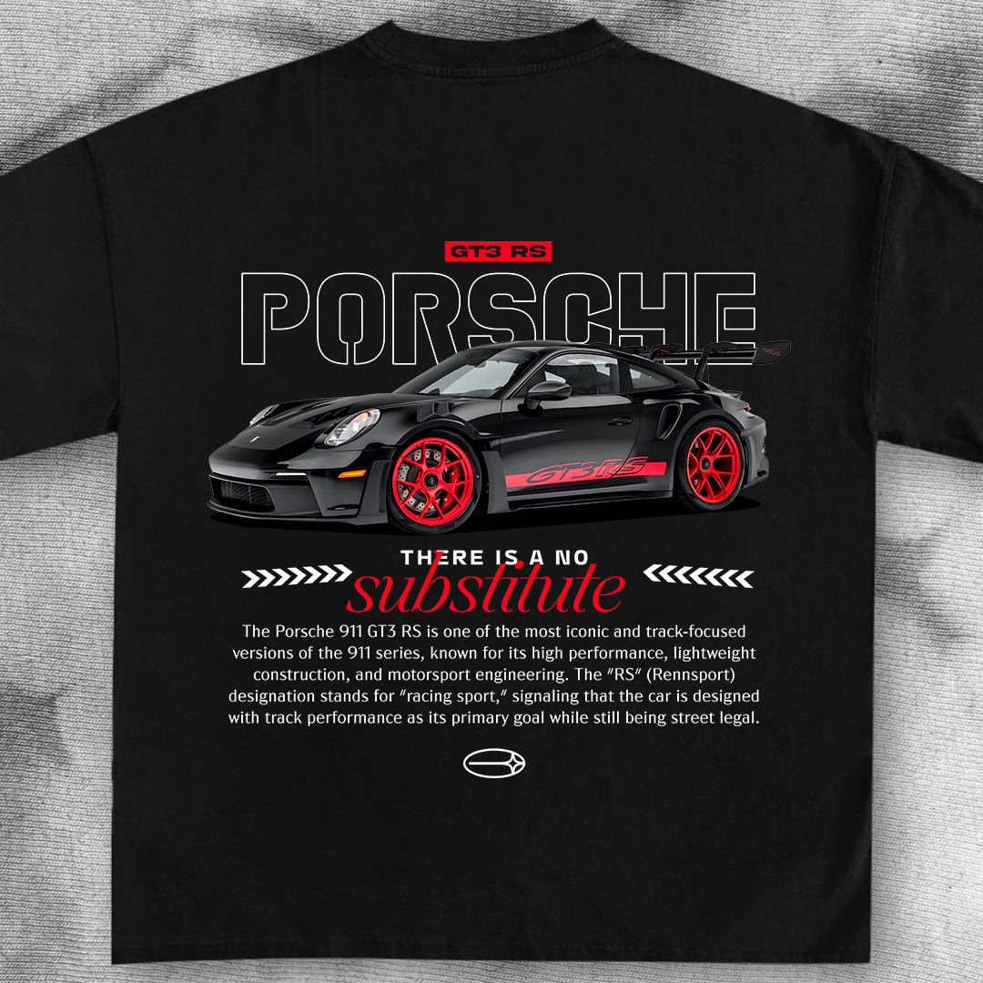 Red Porsche 911 GT3 Rs - t-shirt design – Pardell