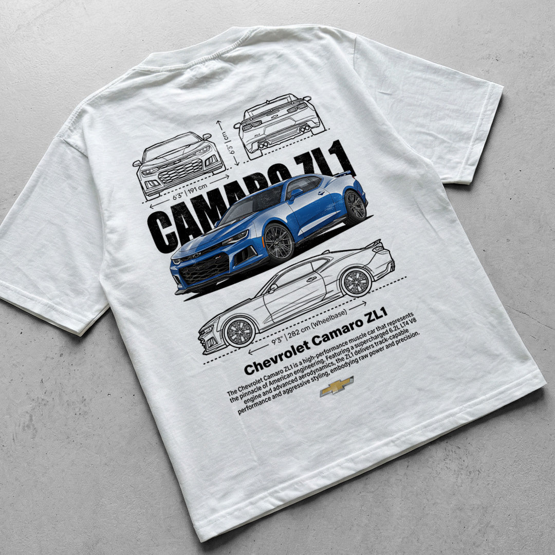Car t-shirt design Chevrolet camaro ZL1 - Pardell