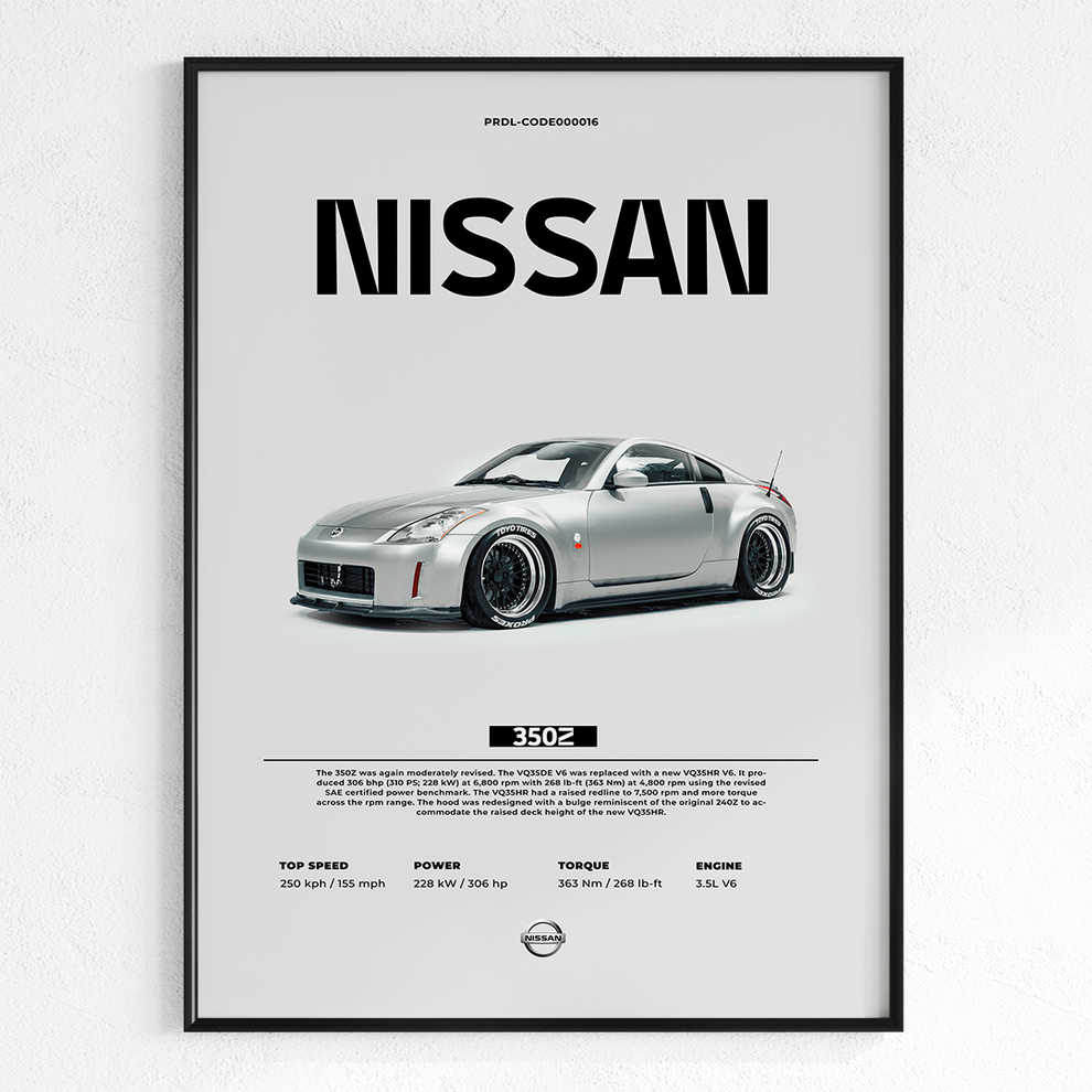 Nissan 350z poster for printing – Pardell