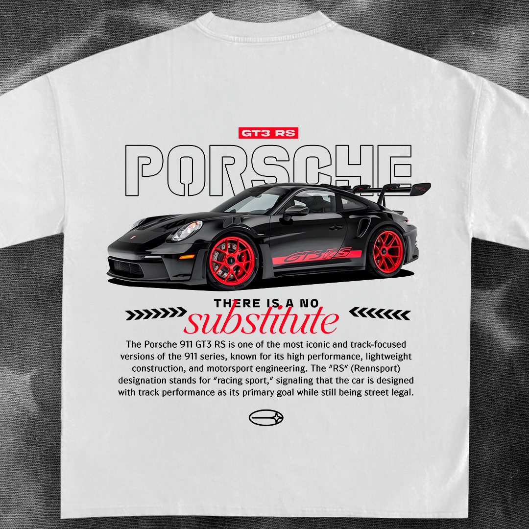 Red Porsche 911 GT3 Rs - t-shirt design – Pardell