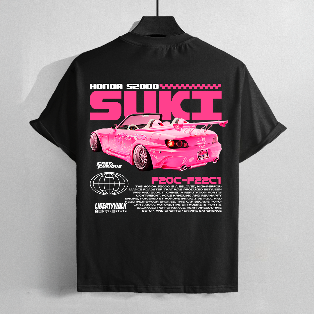 Car design for t-shirt, graphic, vector for print - HONDA SUKI – Pardell