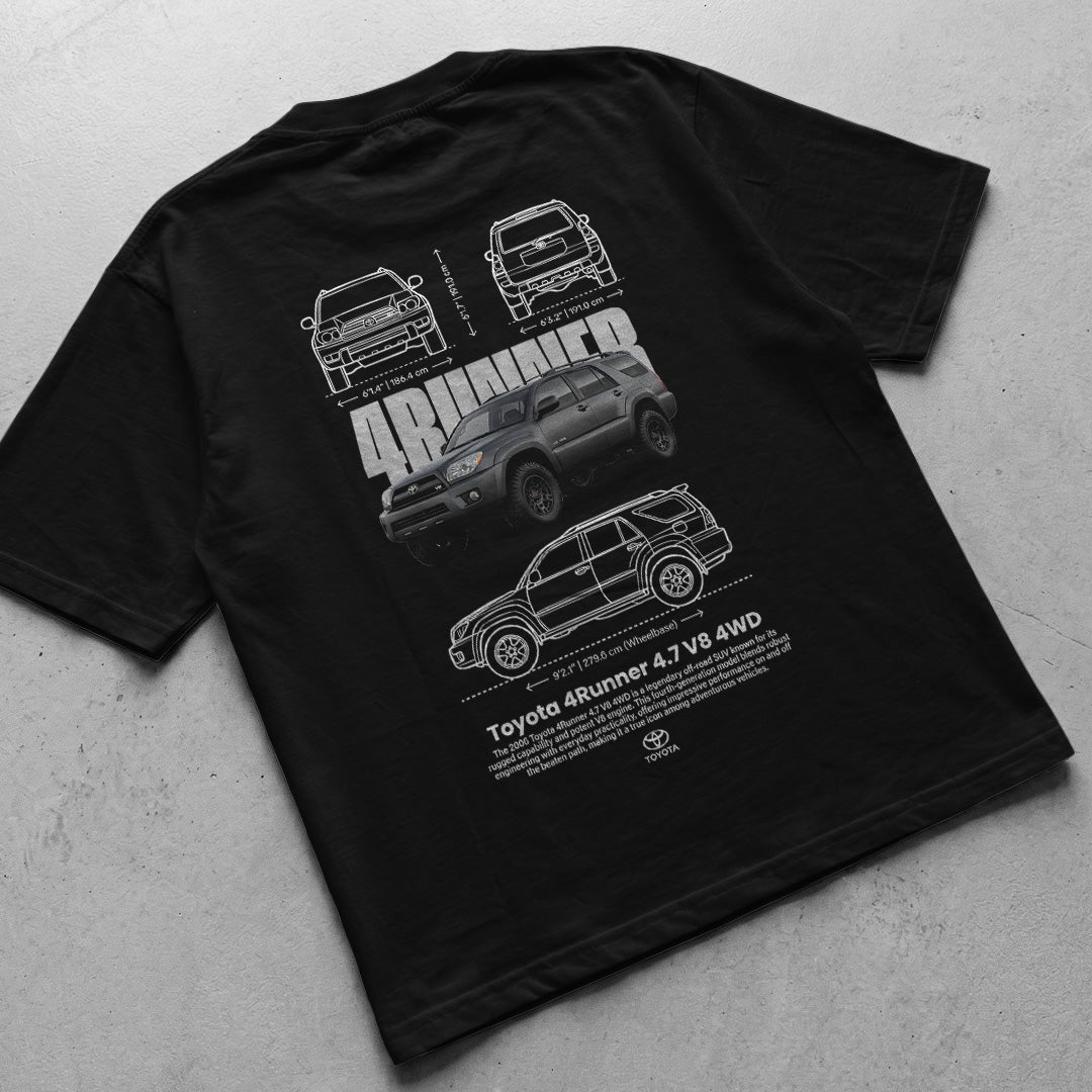 Car t-shirt design Toyota 4Runner 4.7 - Pardell