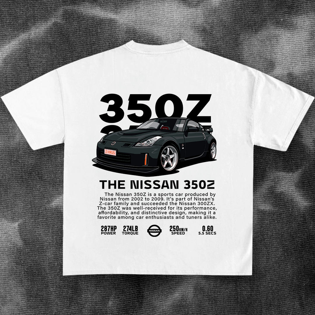 Nissan 350z black - t-shirt design – Pardell