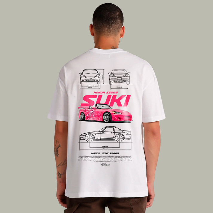 Plantilla Honda Suki S2000 t-shirt design white version – Pardell