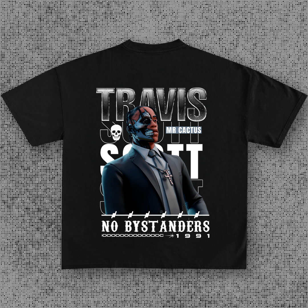 Travis Scott No Bystanders - t-shirt design – Pardell
